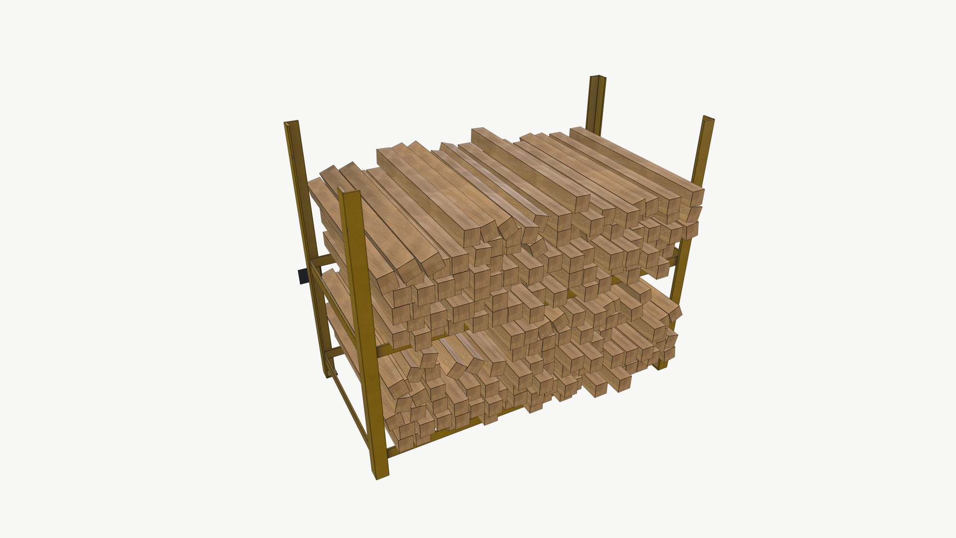 3D Wooden Block Rack - TurboSquid 2265835