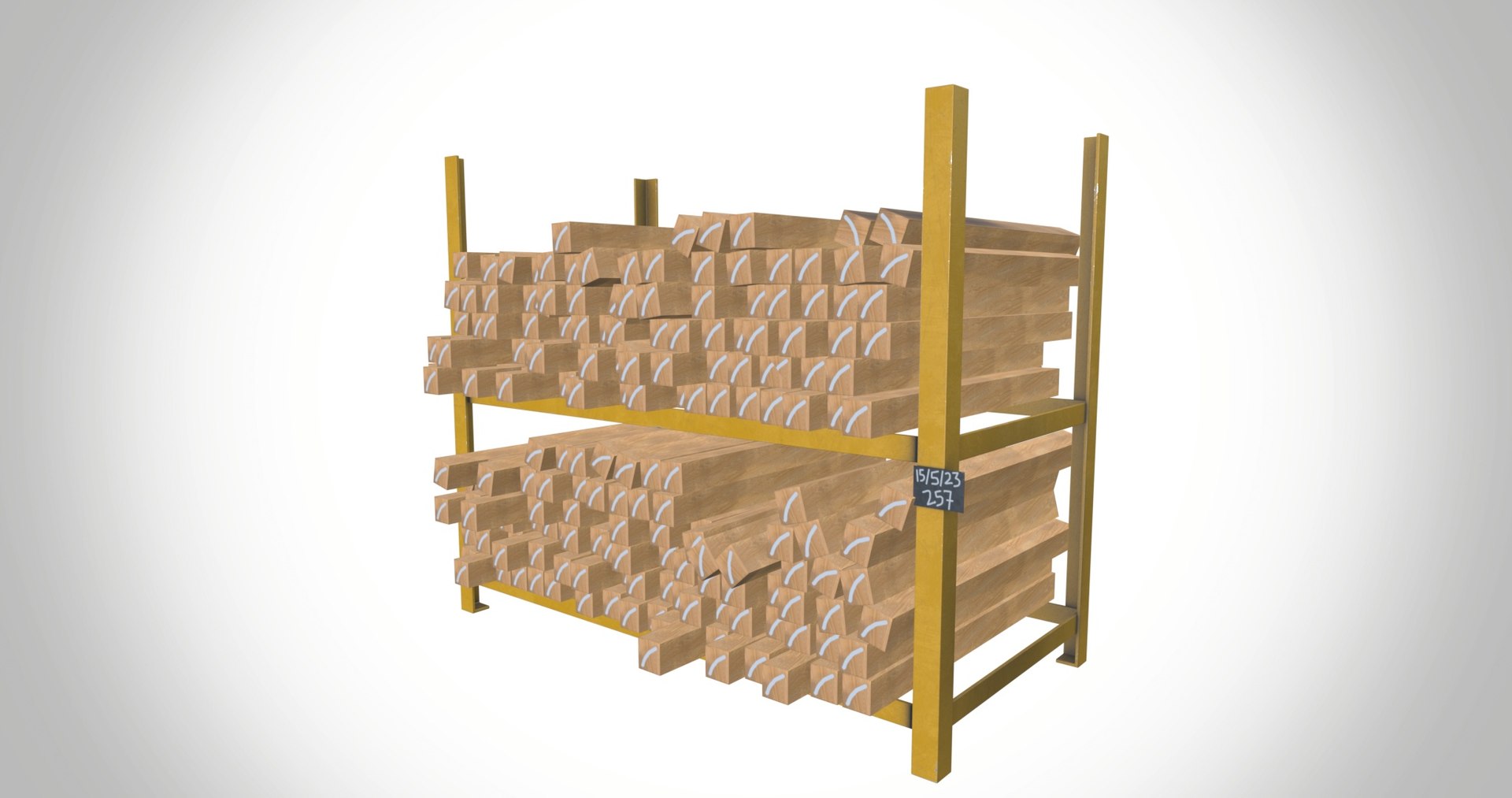 3D Wooden Block Rack - TurboSquid 2265835