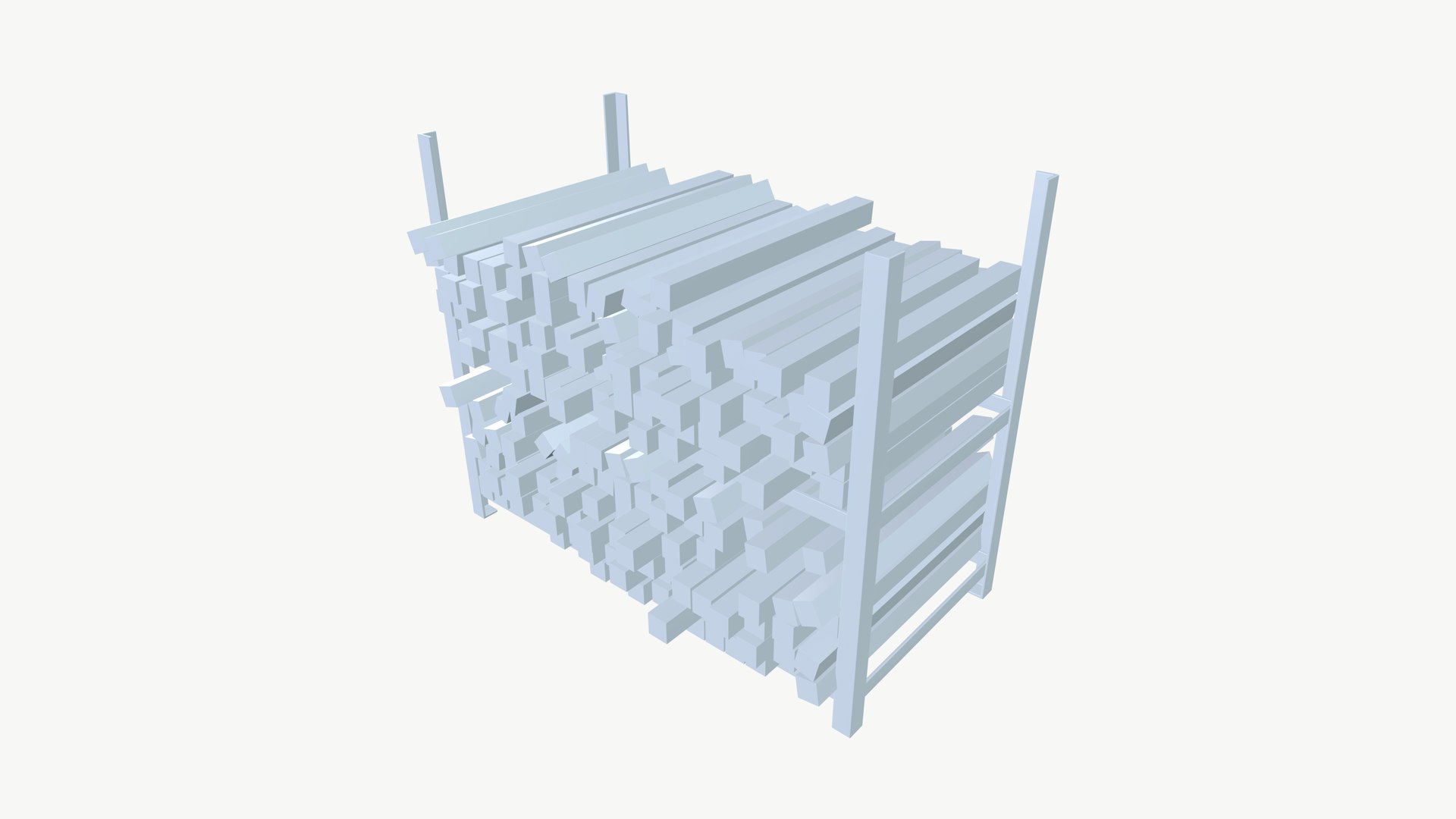 3D Wooden Block Rack - TurboSquid 2265835