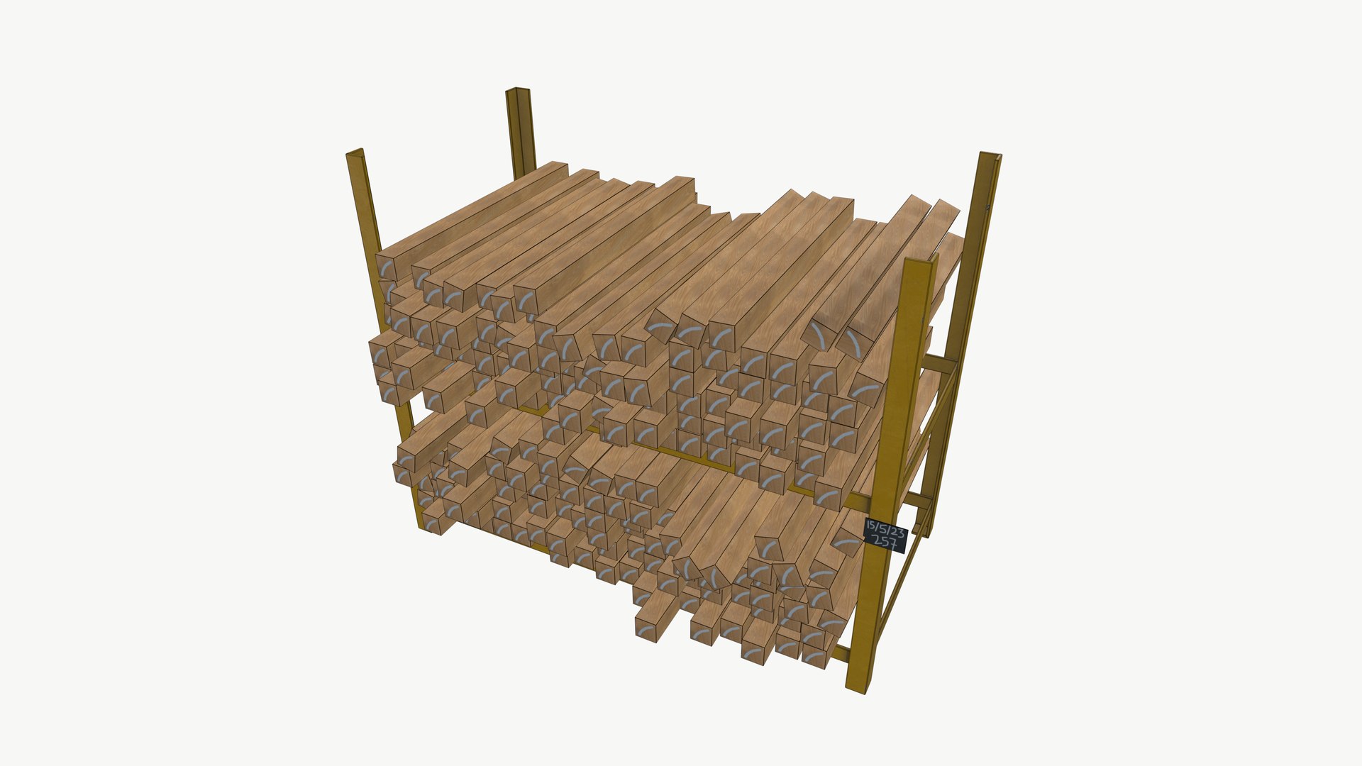 3D Wooden Block Rack - TurboSquid 2265835