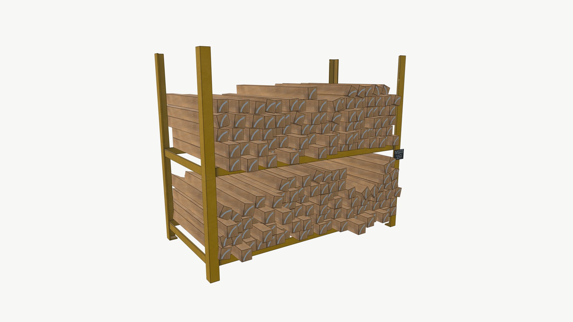 3D Wooden Block Rack - TurboSquid 2265835