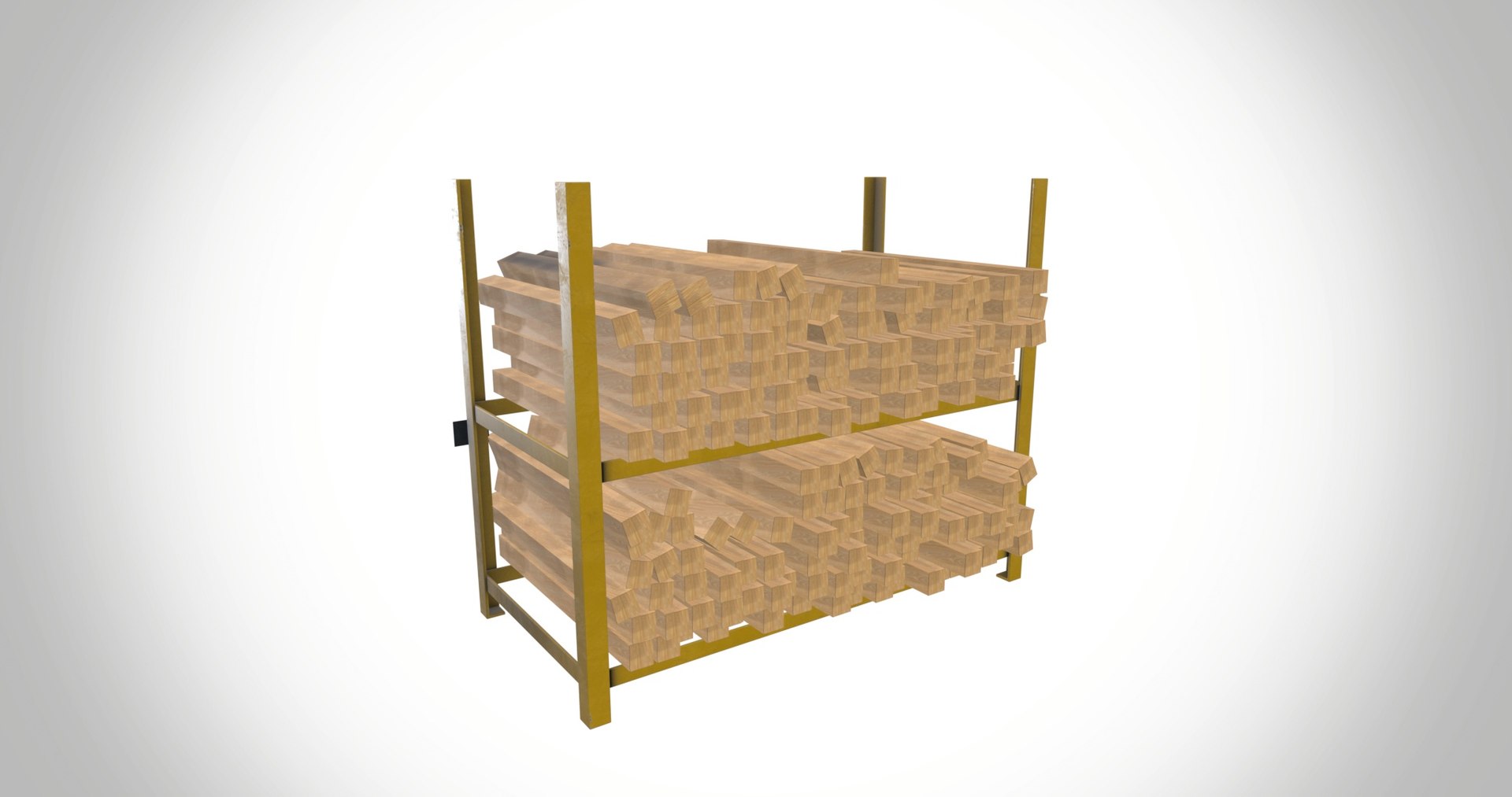 3D Wooden Block Rack - TurboSquid 2265835