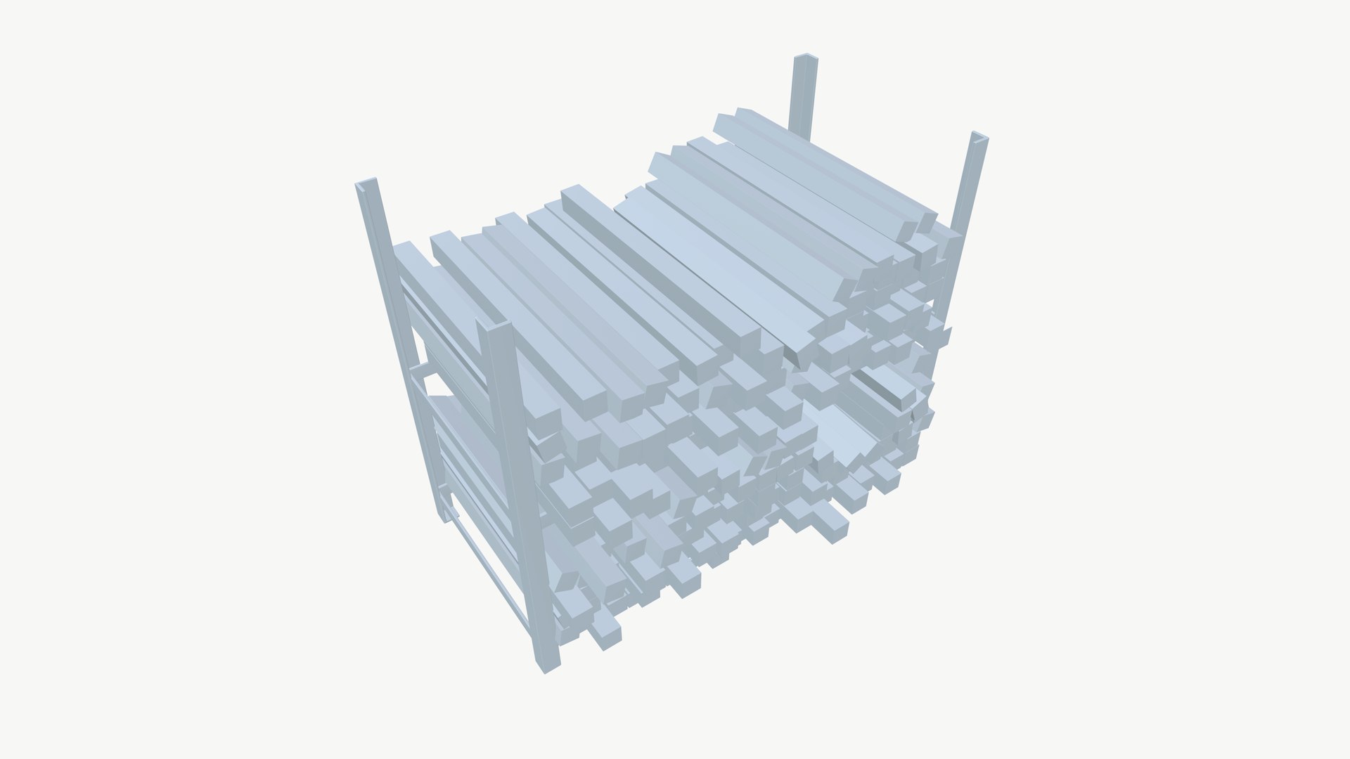 3D Wooden Block Rack - TurboSquid 2265835
