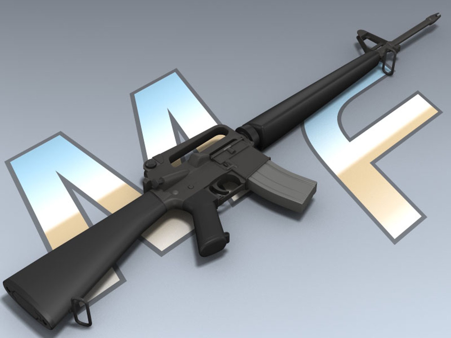 Vietnam M16 Rifle 3D Model - TurboSquid 1246960