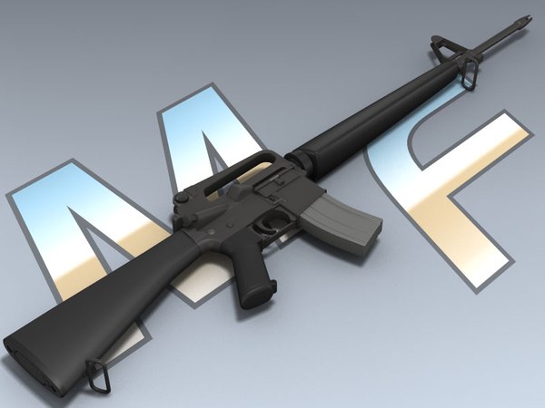 Vietnam m16 rifle 3D model - TurboSquid 1246960