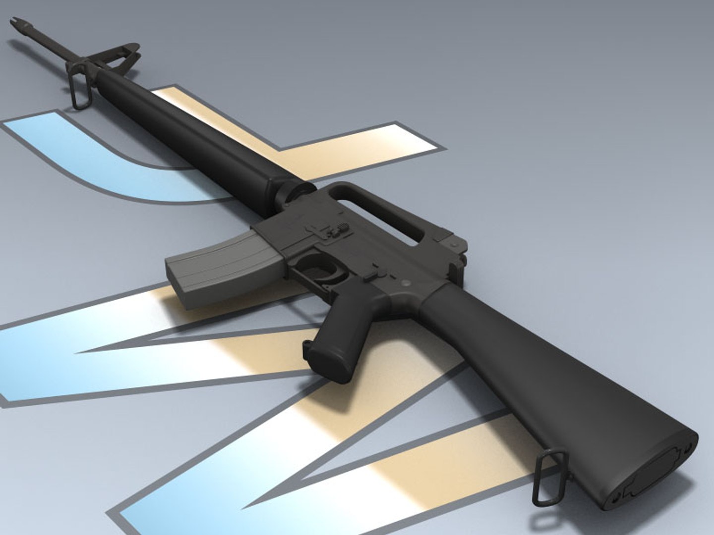 Vietnam M16 Rifle 3D Model - TurboSquid 1246960