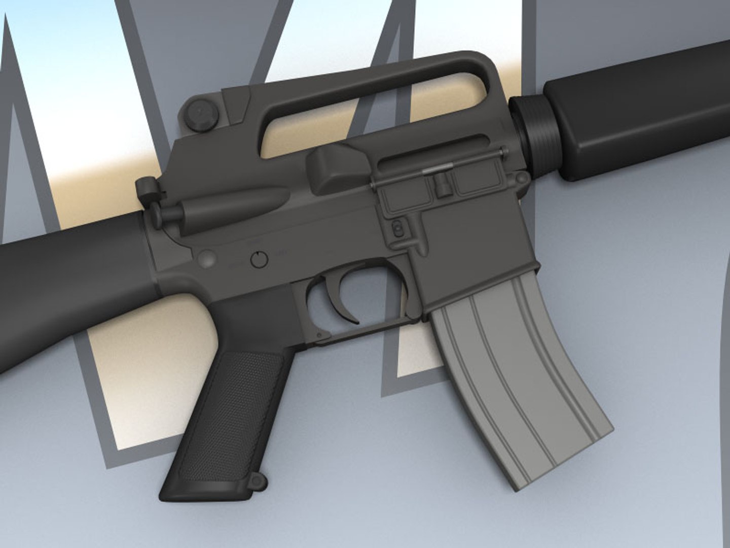 Vietnam M16 Rifle 3D Model - TurboSquid 1246960
