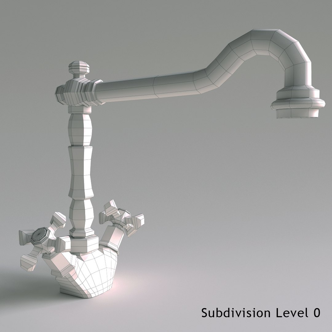 Mixer Tap Interior 3d Model