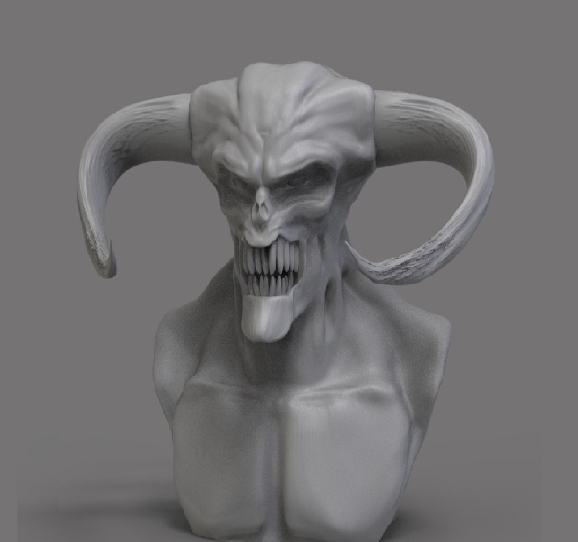 Demon bust 3D model - TurboSquid 1687665