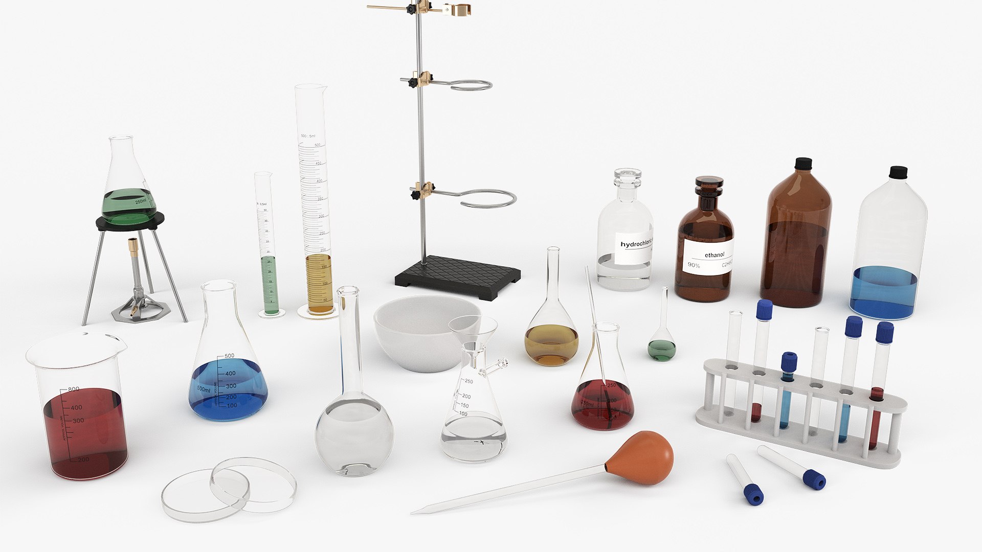 Chemistry Set 3D Model - TurboSquid 1999680