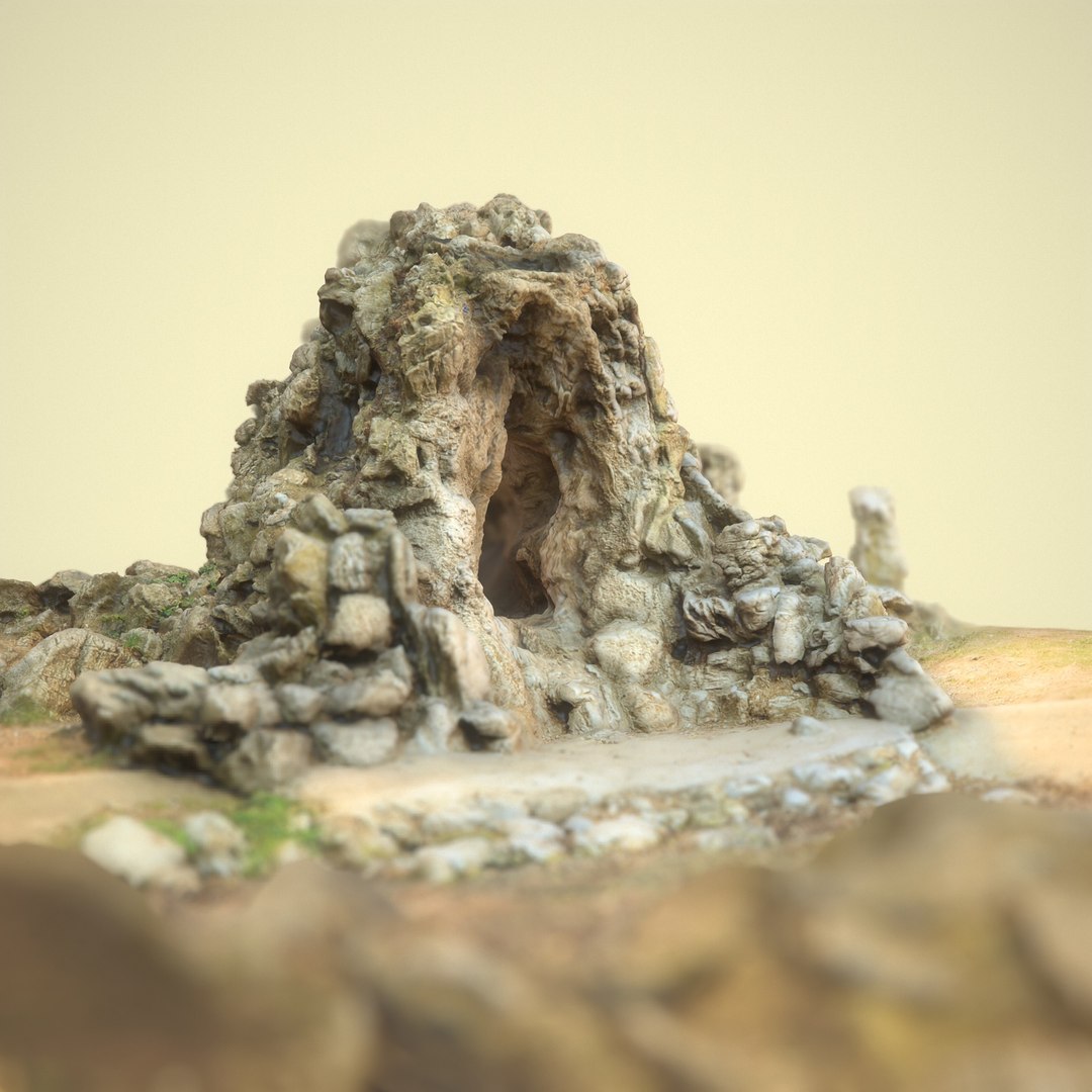 3d Cave Landscape Model