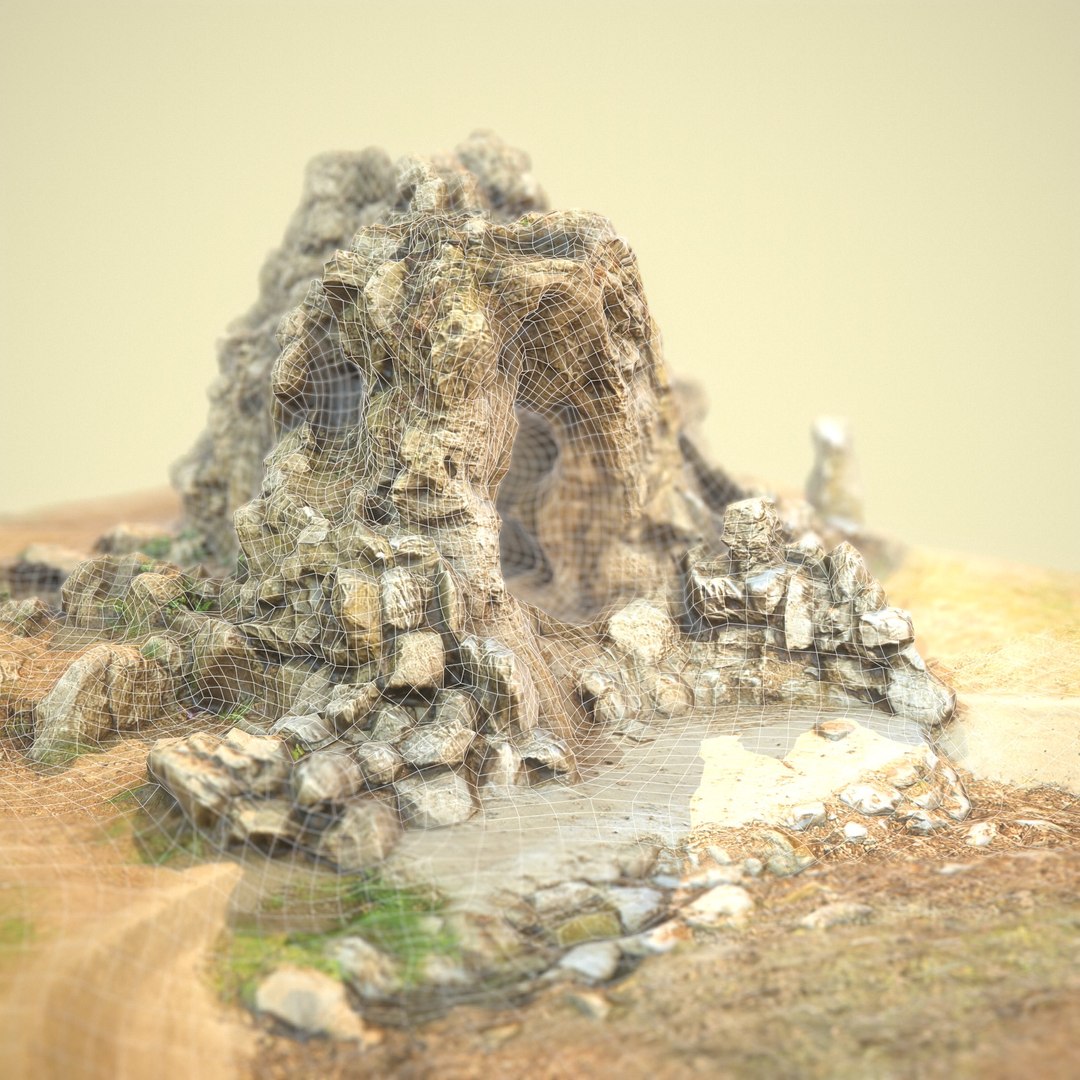 3d Cave Landscape Model