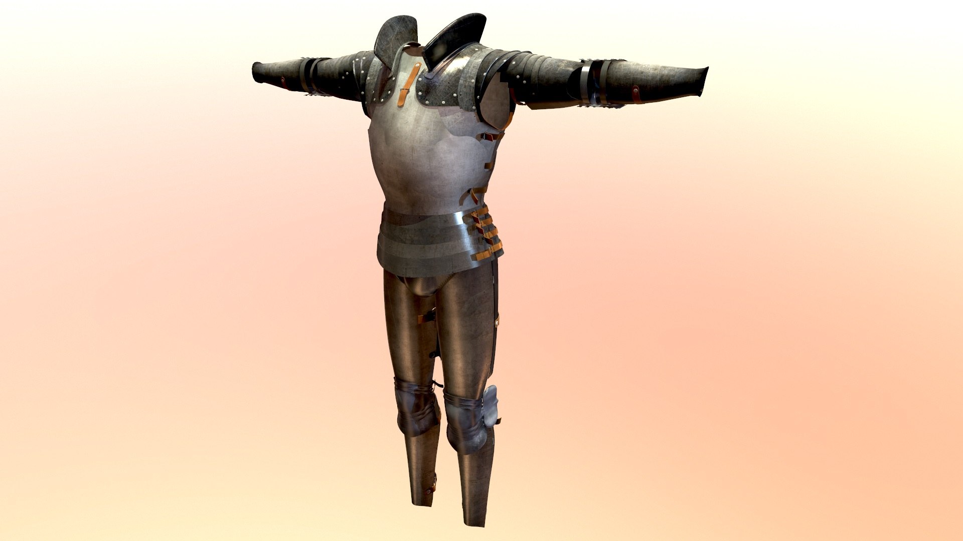 3d Knight Armor Model