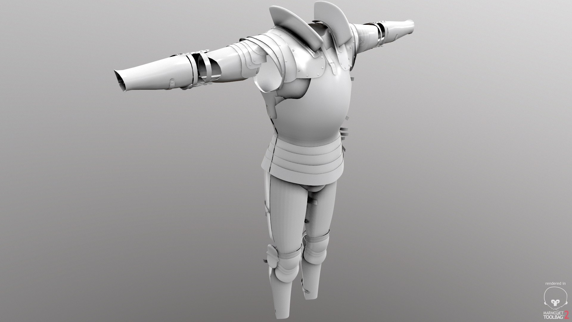 3d Knight Armor Model