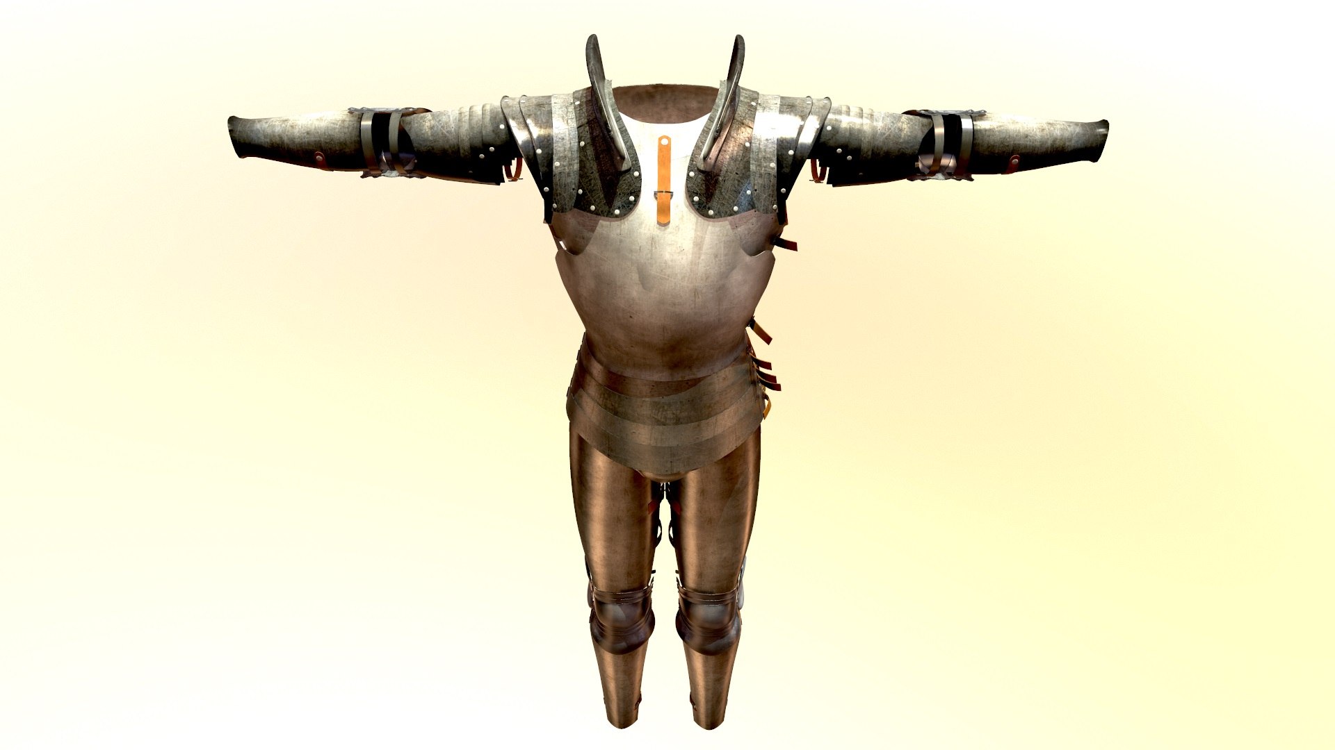 3d Knight Armor Model