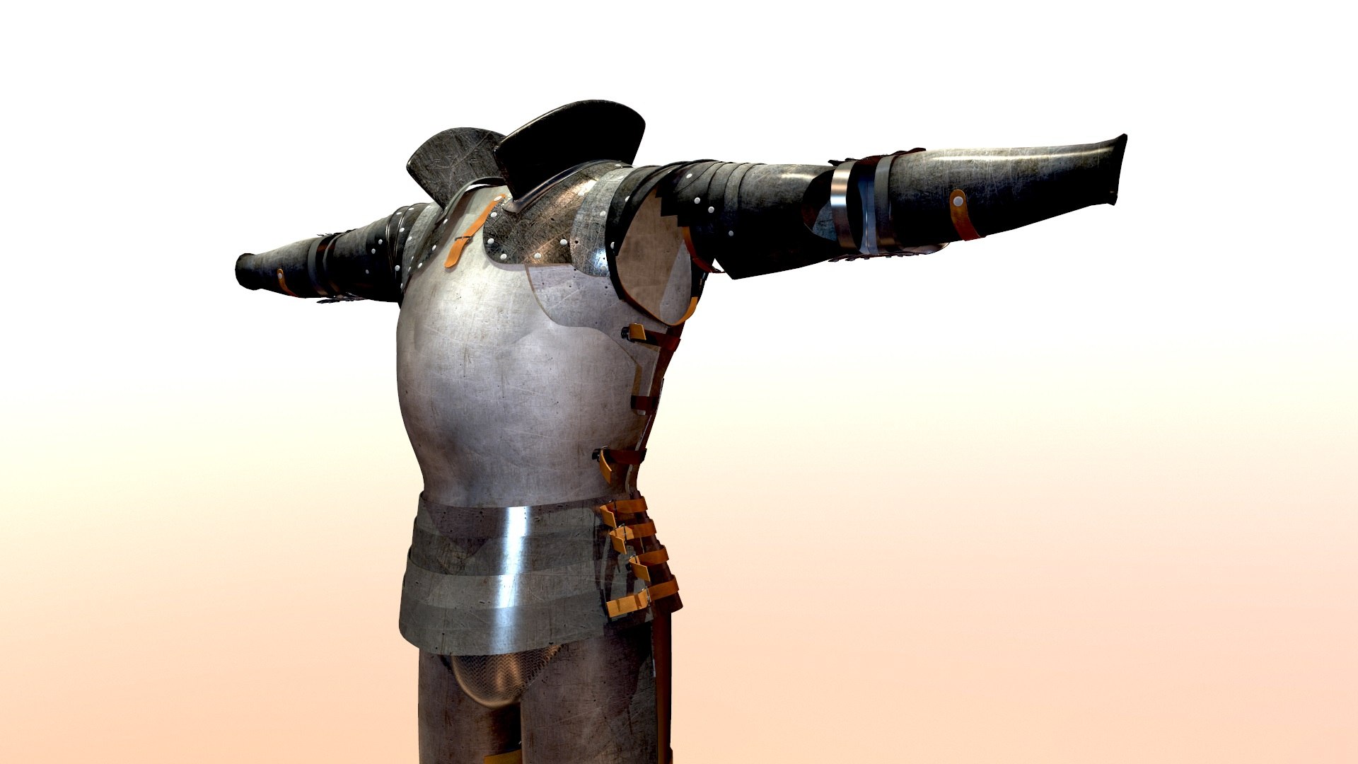 3d Knight Armor Model