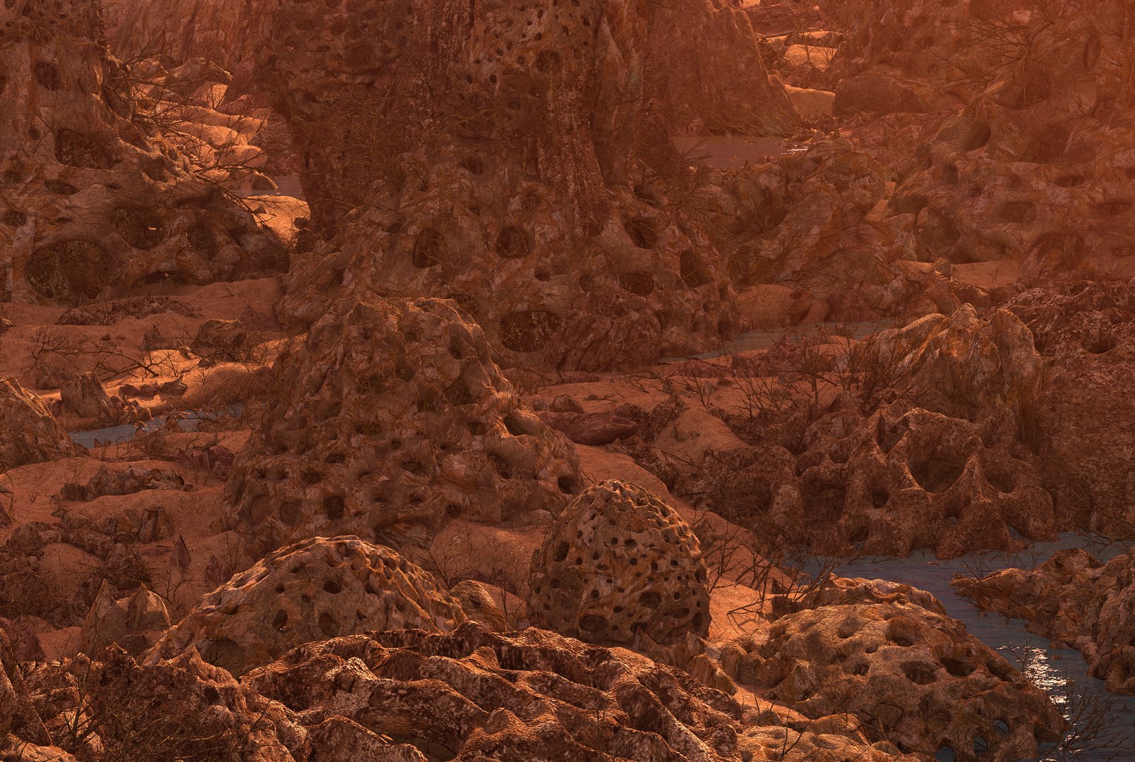 Scifi Alien Planet Environment 3D - TurboSquid 1822120