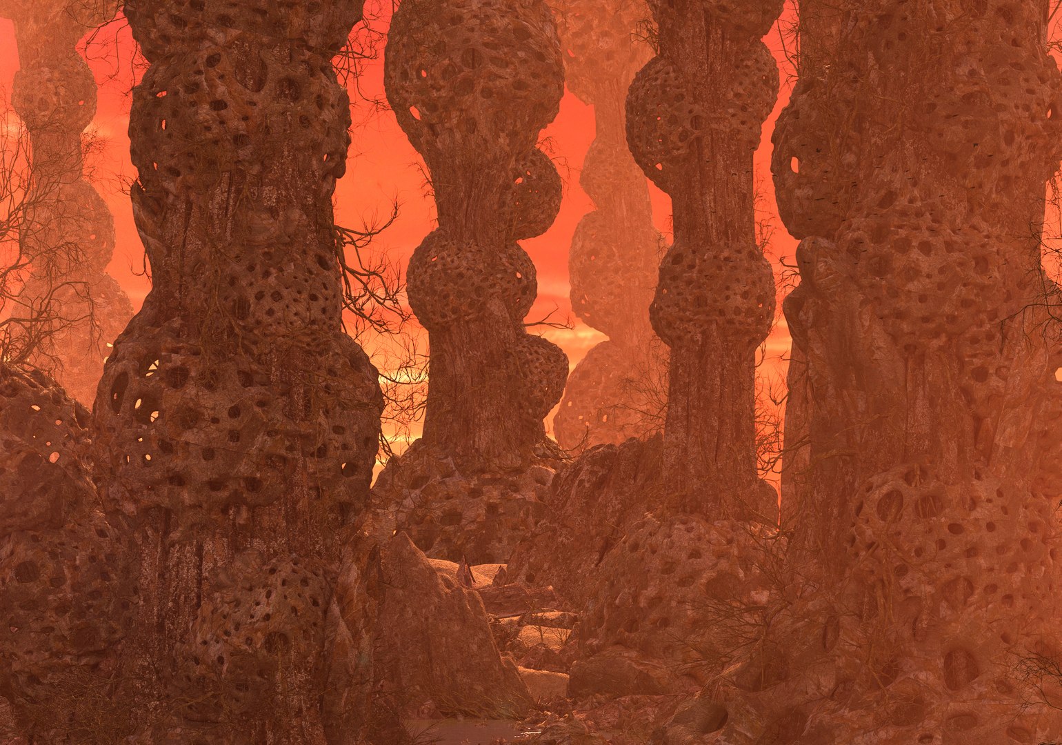 Scifi Alien Planet Environment 3D - TurboSquid 1822120