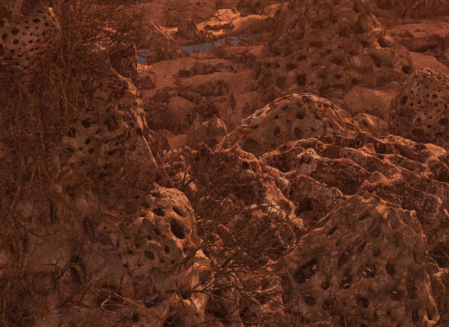 Scifi Alien Planet Environment 3D - TurboSquid 1822120