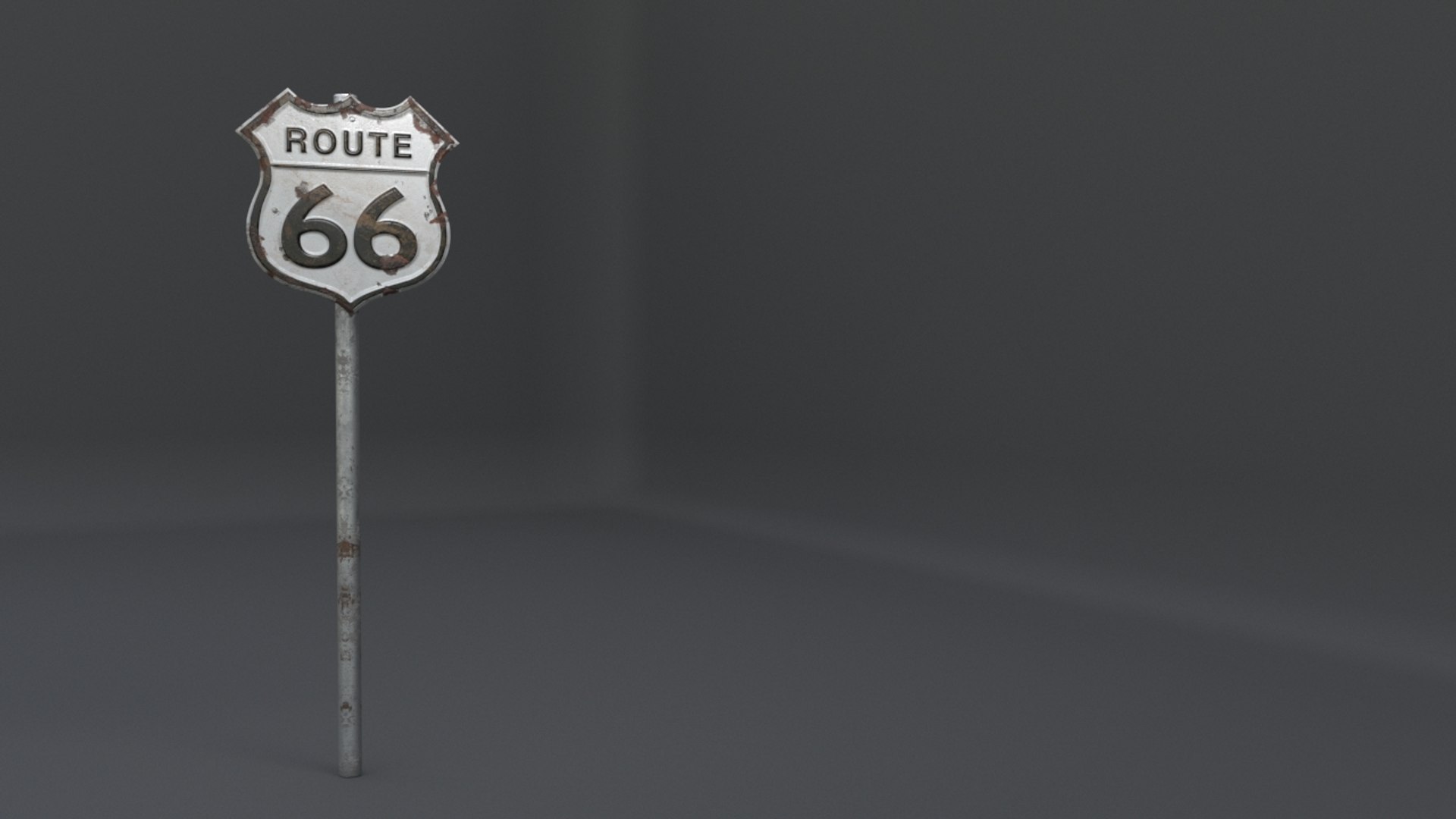 Route 66 Sign 3D - TurboSquid 1587805