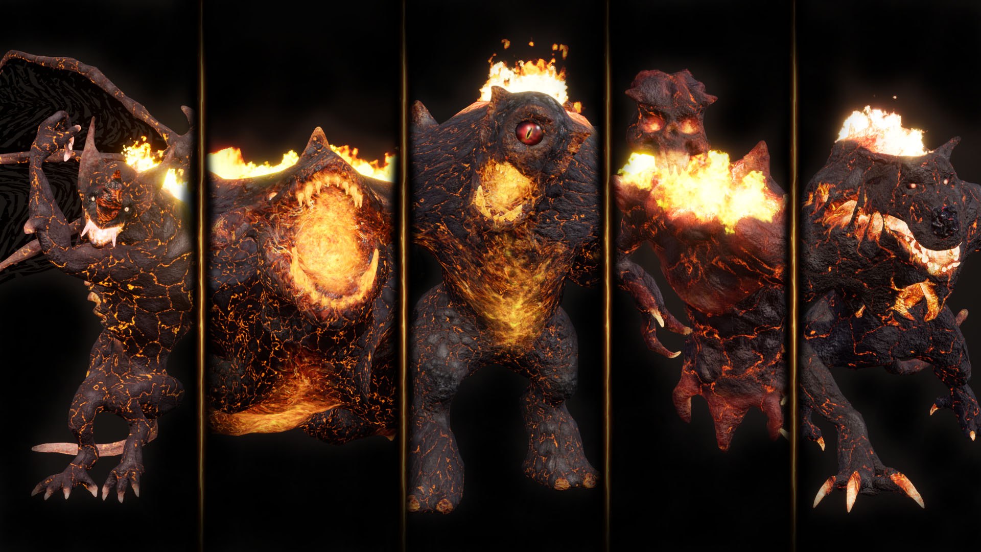 Pack Of Hell Creatures 3D Model - TurboSquid 2442830