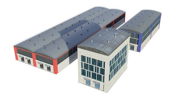 3D Industrial Buildings model pack - TurboSquid 1785490