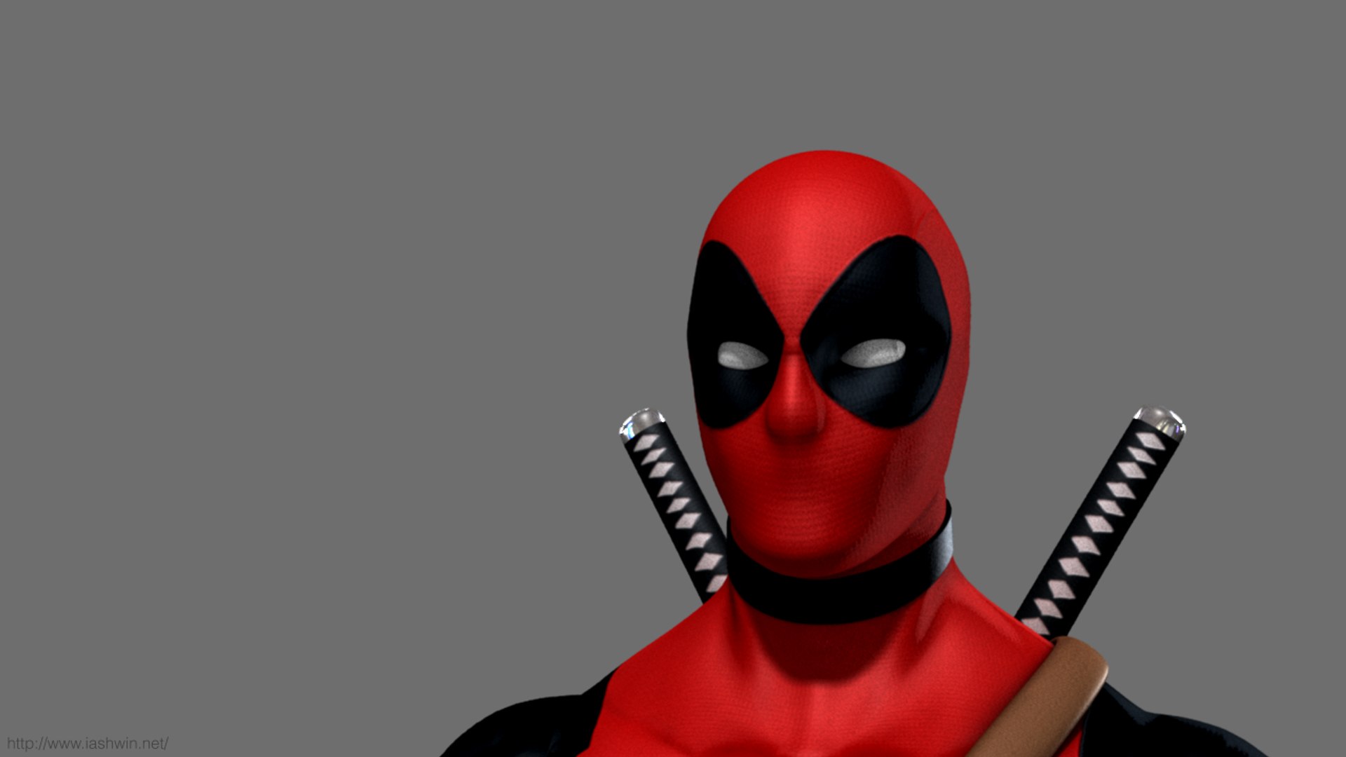 Deadpool Rig Character 3d Model