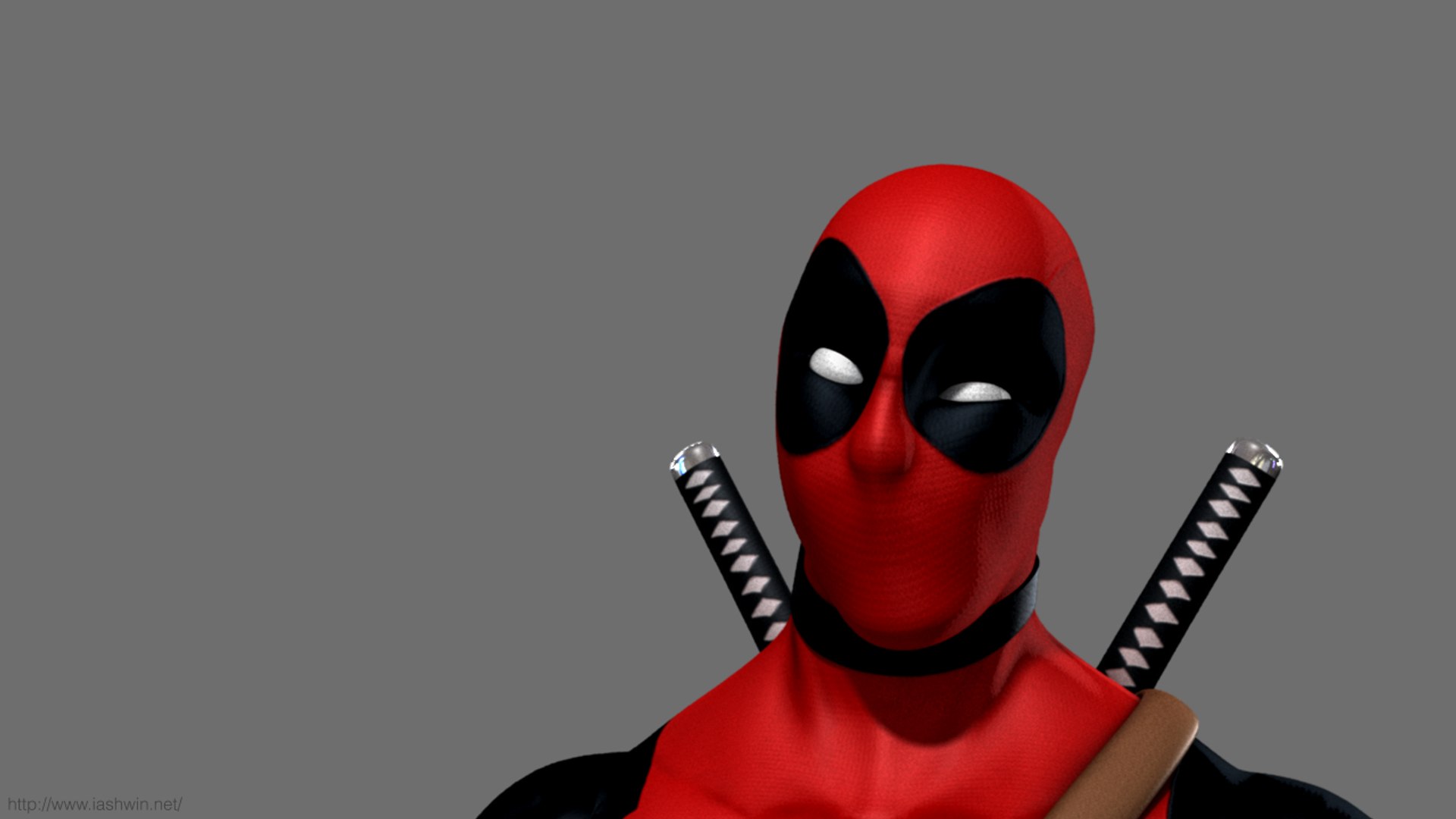 Deadpool Rig Character 3d Model