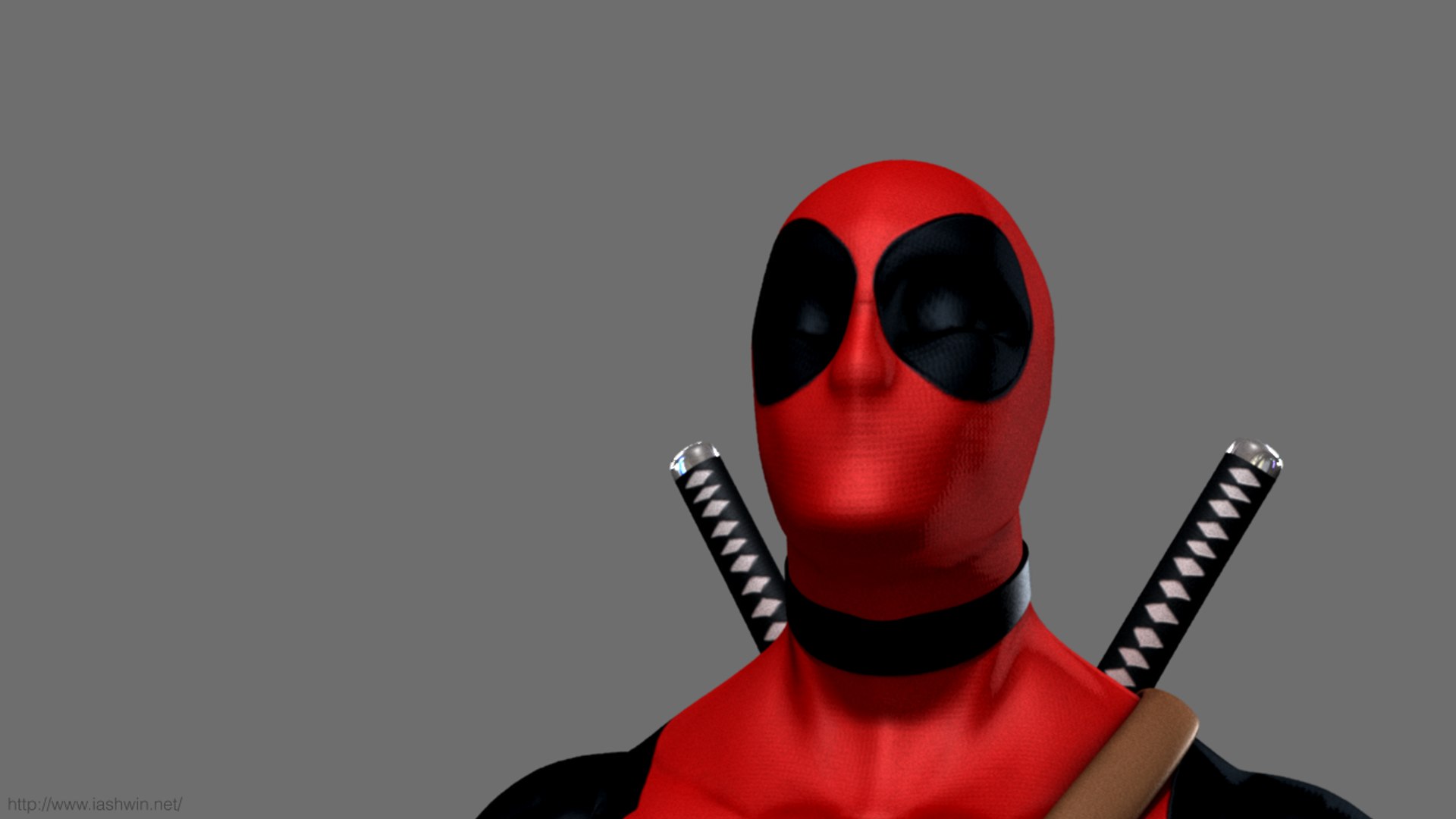 Deadpool Rig Character 3d Model