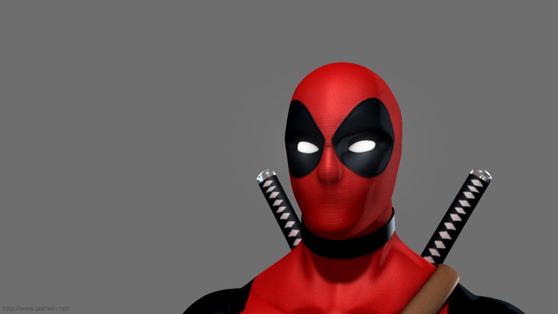 Deadpool Rig Character 3d Model