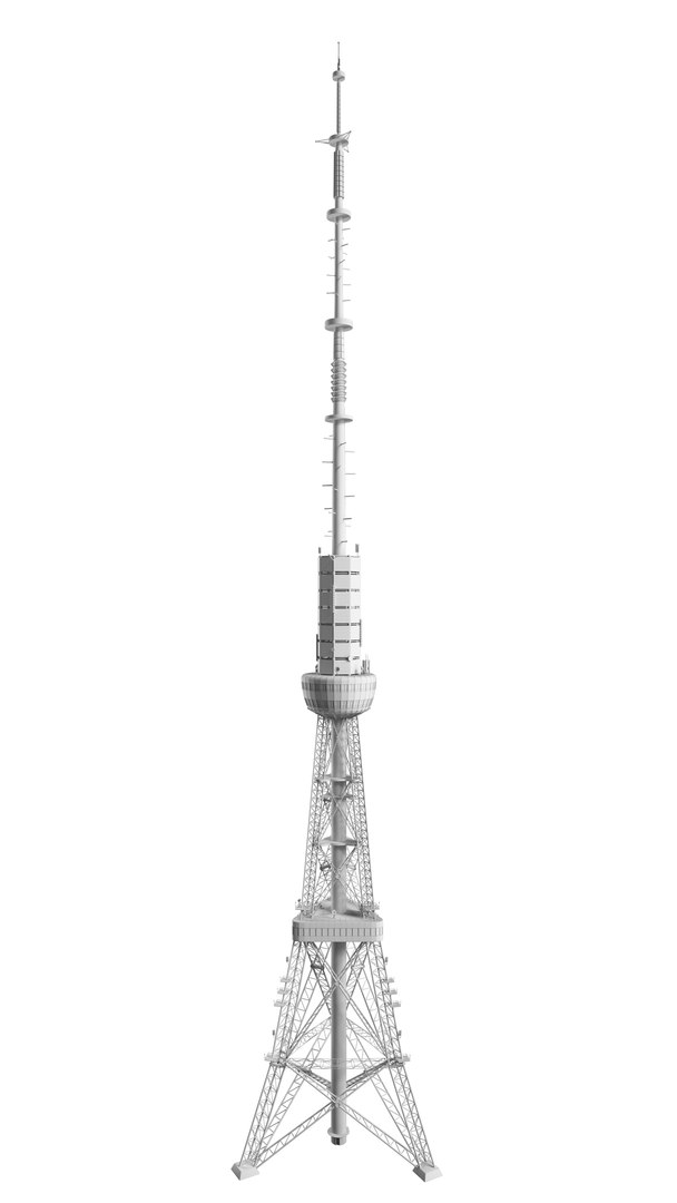 TV Tower 3D Model 3D Model - TurboSquid 2324249