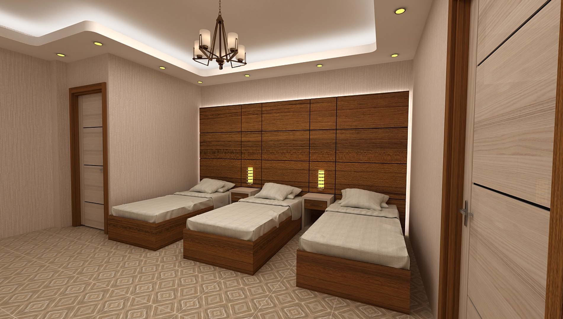 Hotel Room 3D Model - TurboSquid 1427670