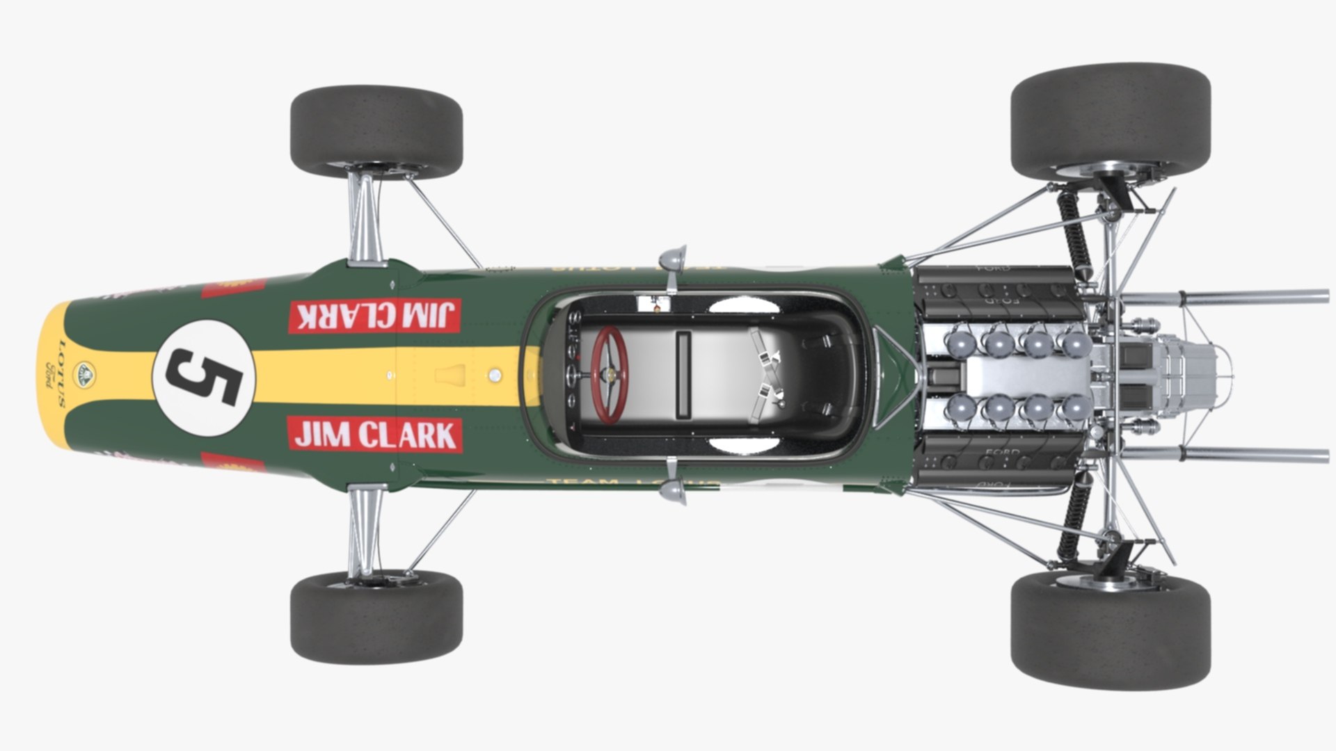 3D Lotus 49 Jim Clark - TurboSquid 2177194