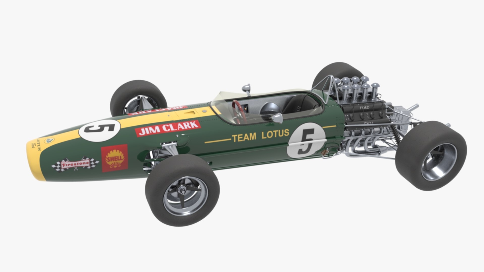 3D Lotus 49 Jim Clark - TurboSquid 2177194