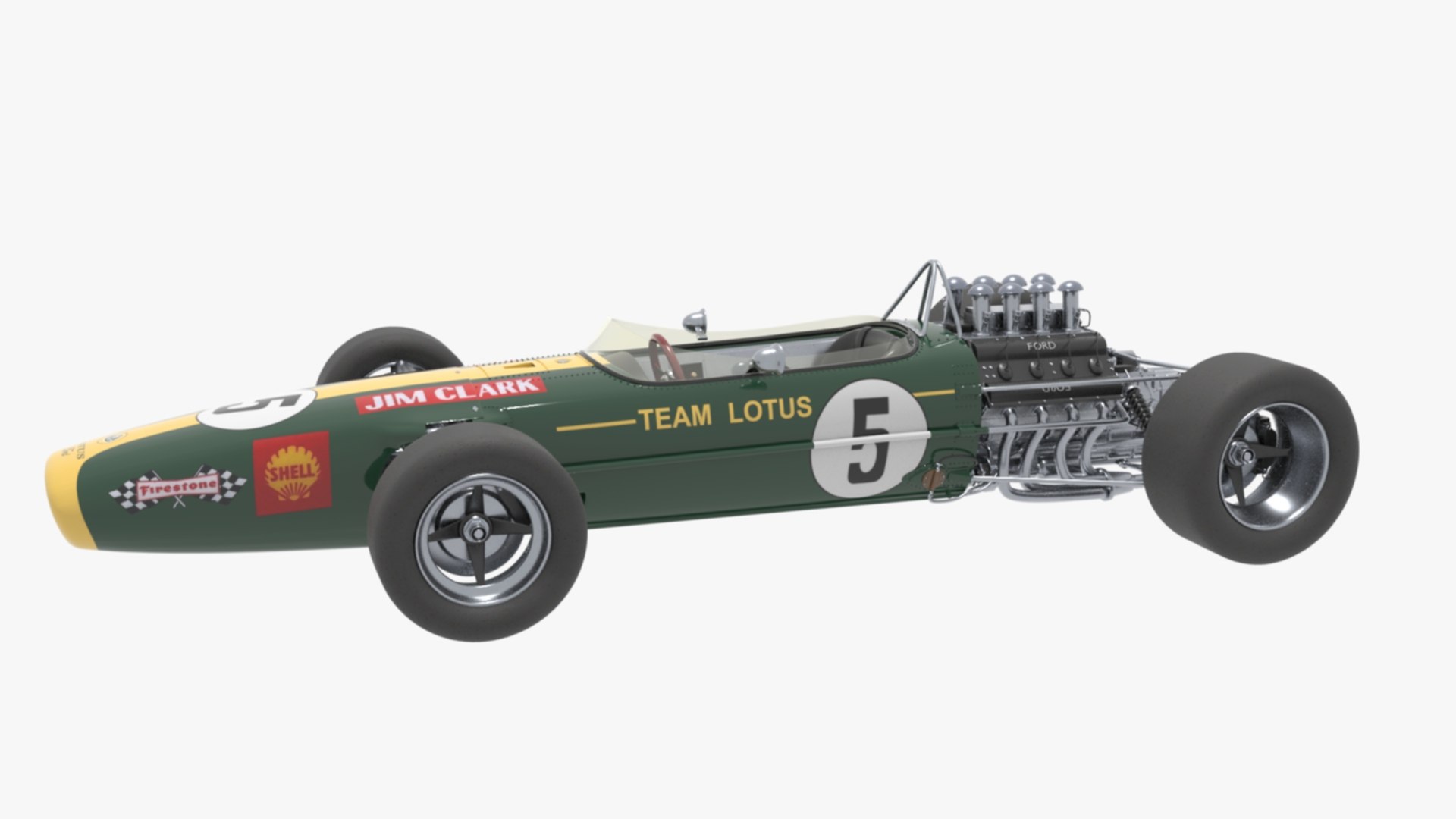 3D Lotus 49 Jim Clark - TurboSquid 2177194