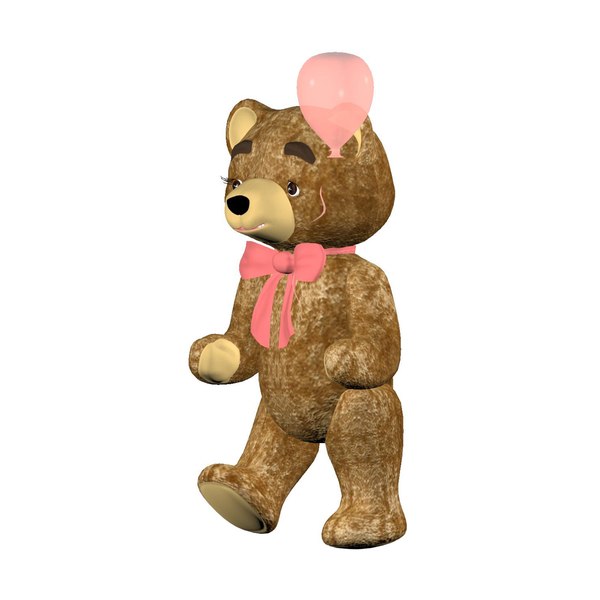 3d teddy-bear character model