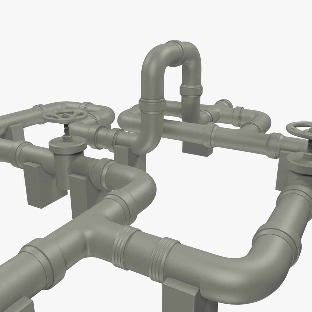 Pipe Pipeline Industrial 3D Model - TurboSquid 1389072