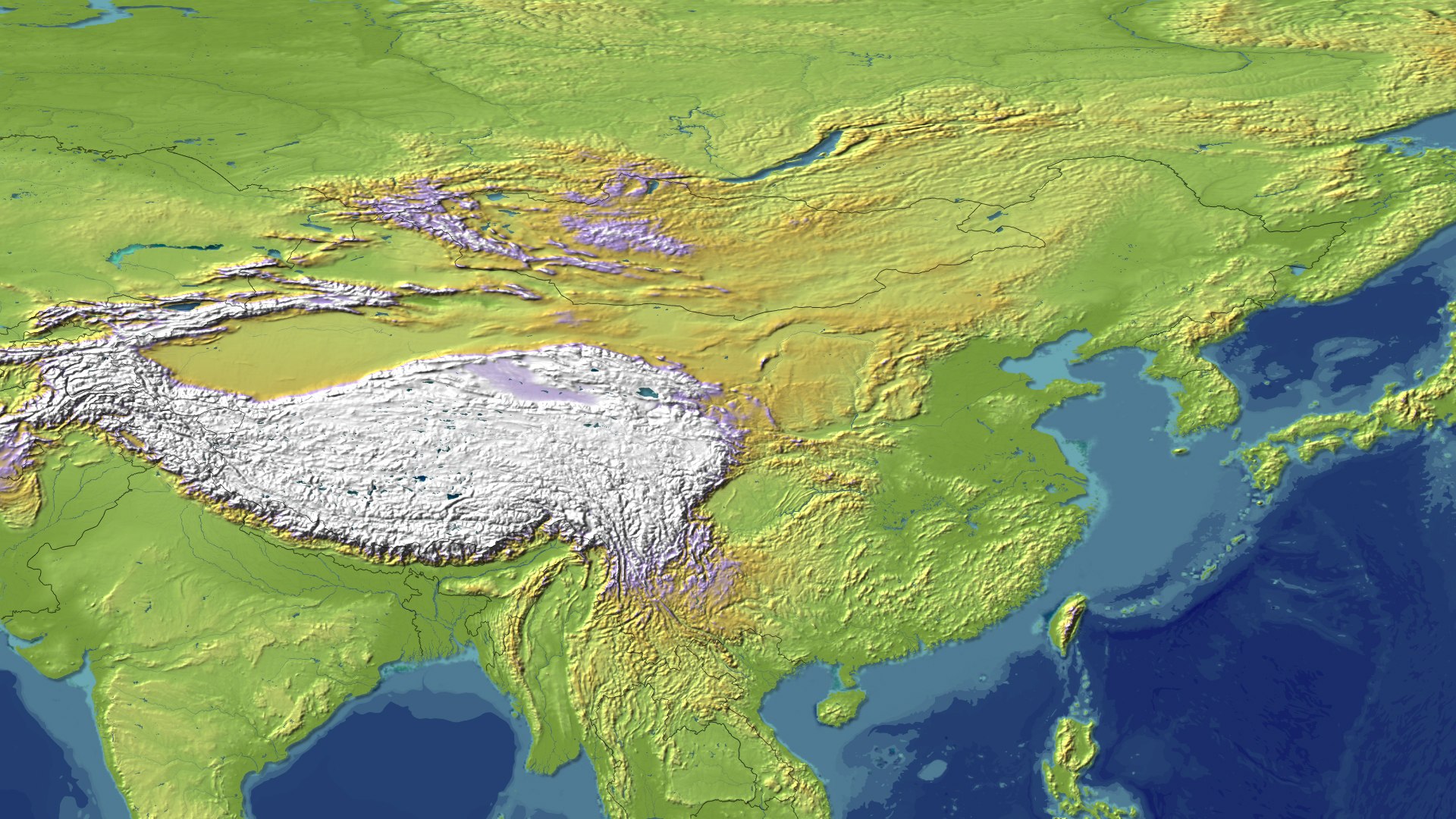 3d China Maps Model