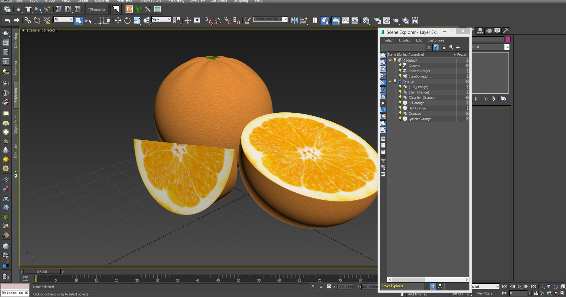 Orange Fruit 3D Model - TurboSquid 1326797