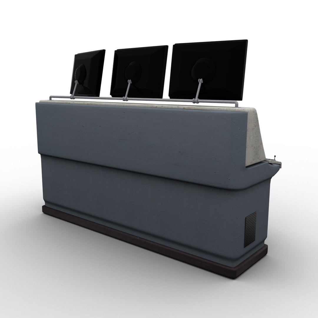 control desk 3d 3ds