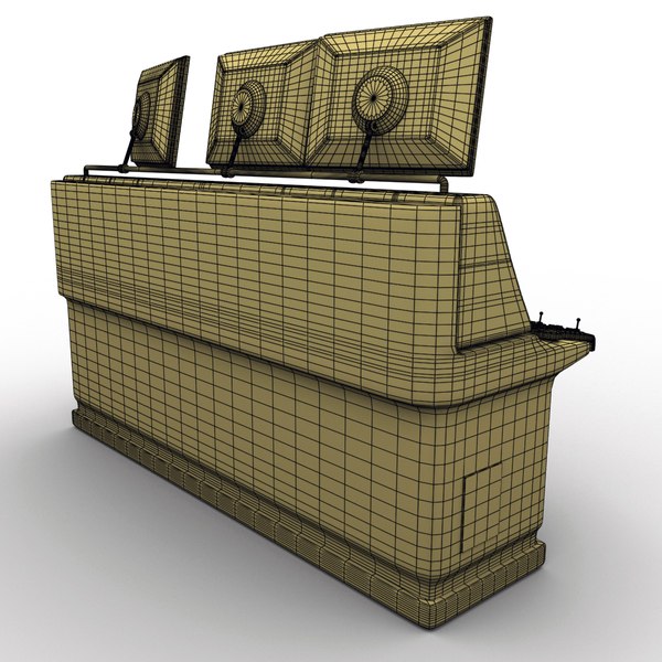 control desk 3d 3ds