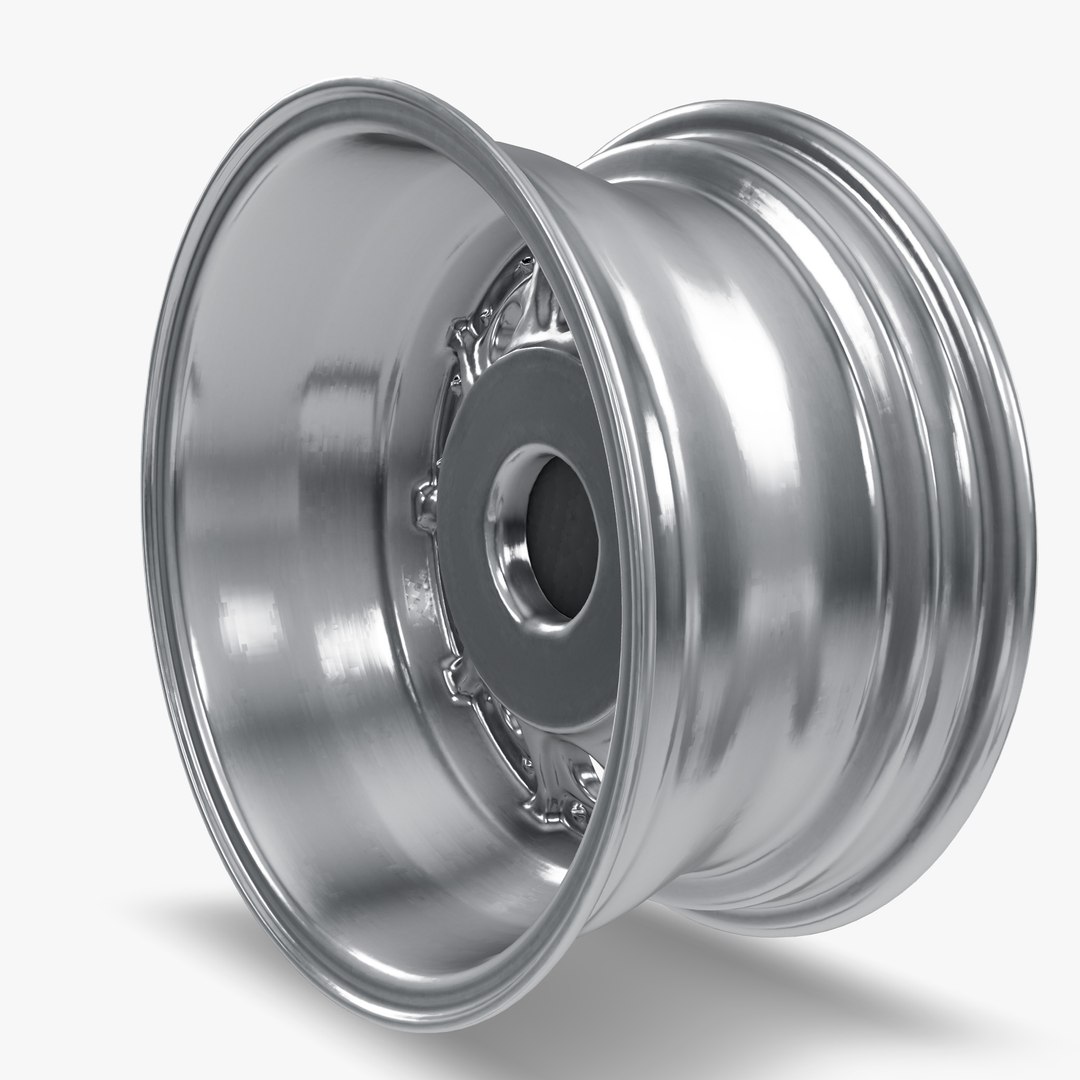 American Racing Outlaw II Wheel Natural 5Lug 19651973 3D - TurboSquid ...