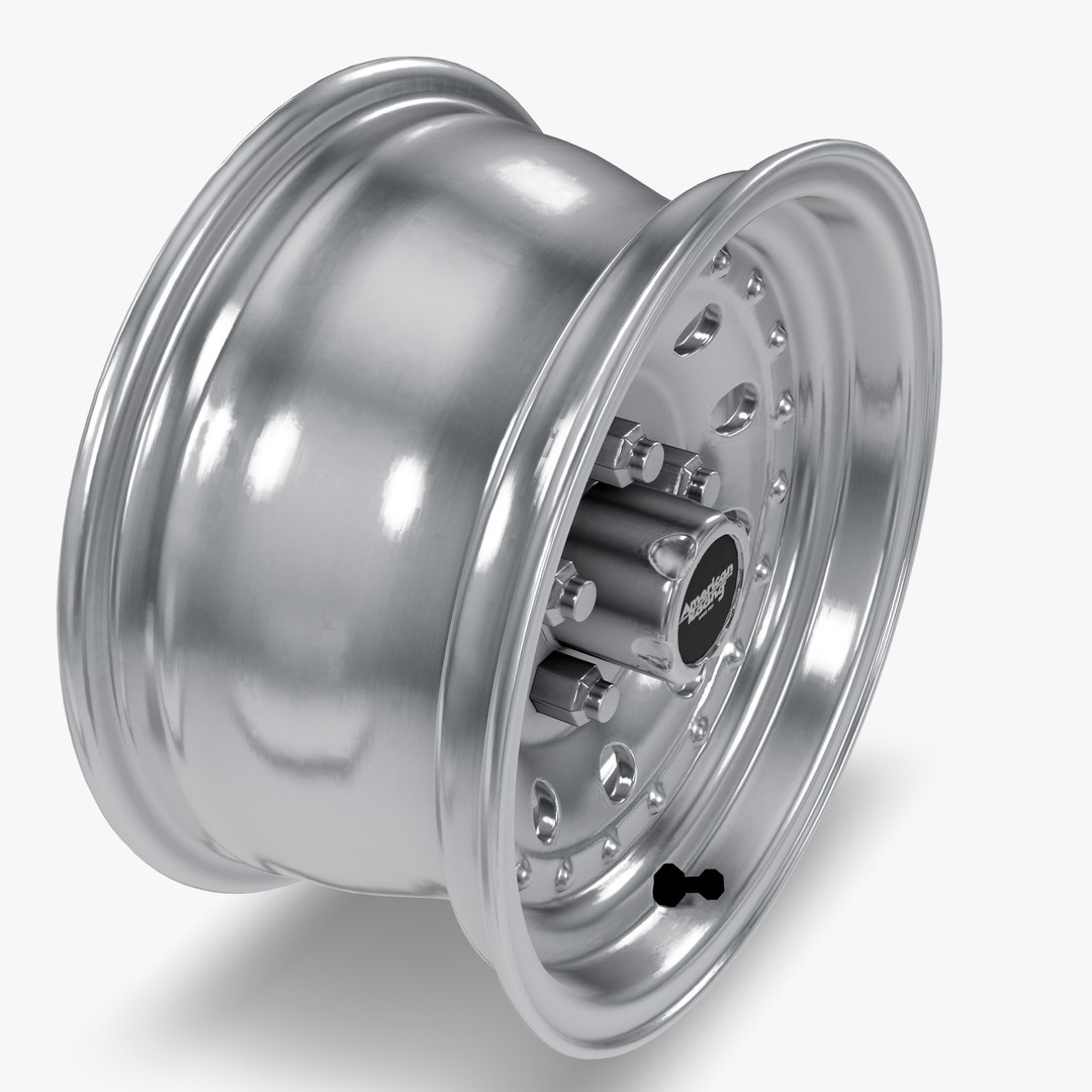 American Racing Outlaw II Wheel Natural 5Lug 19651973 3D - TurboSquid ...