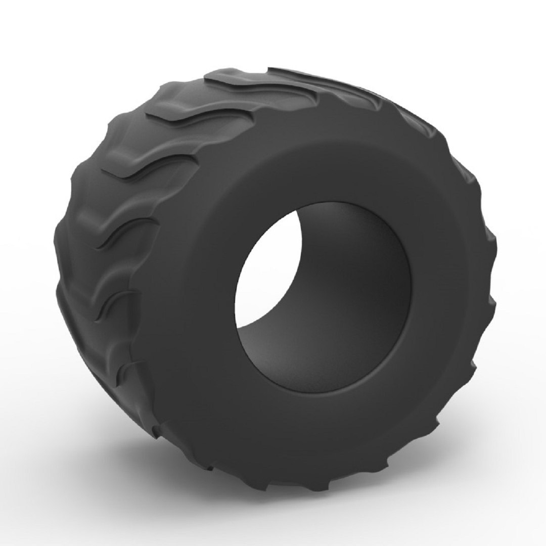 Diecast Monster Jam tire 22 Scale 1 to 25 model - TurboSquid 2024001