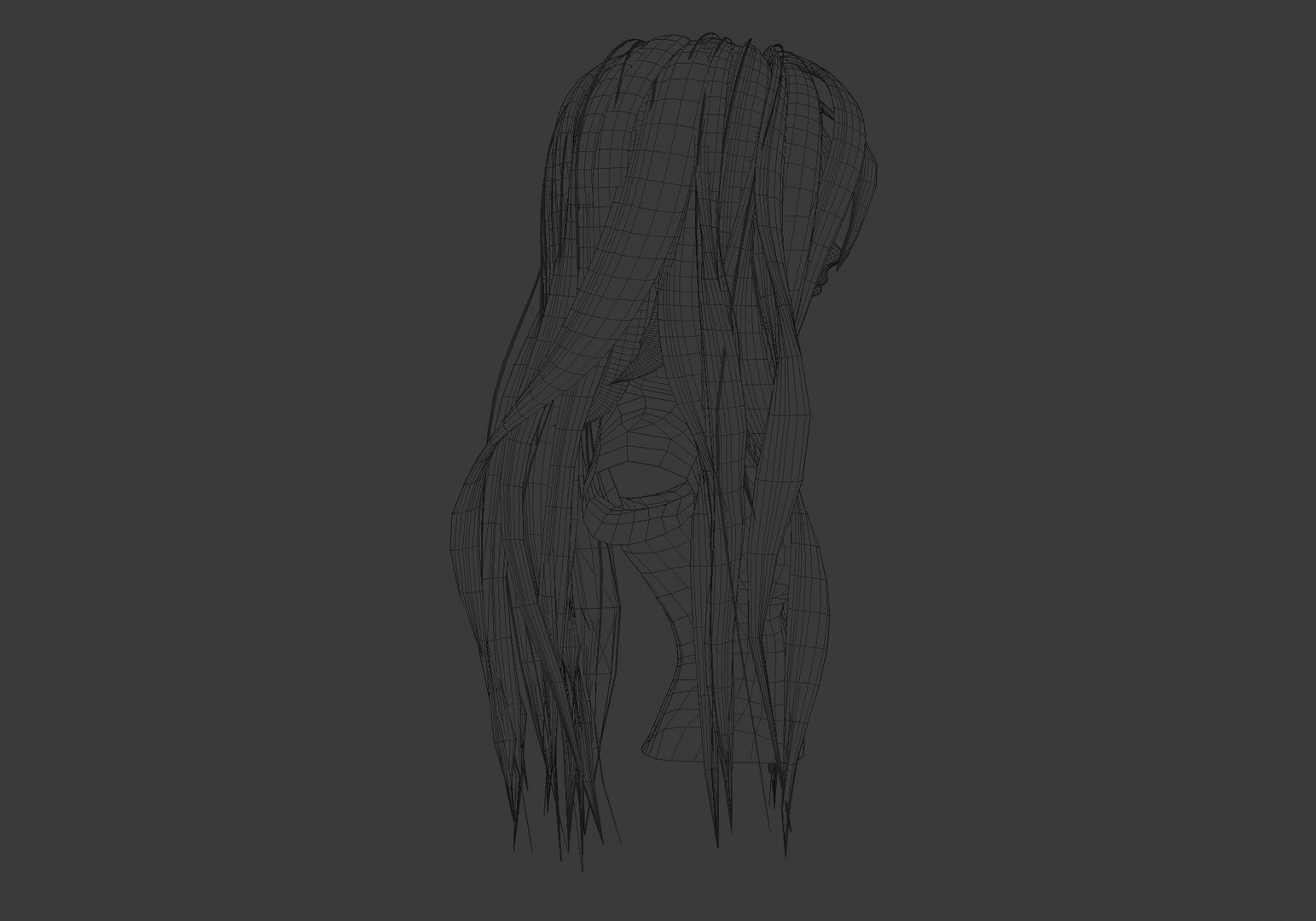 3D messy cartoon hairstyle model - TurboSquid 1921566