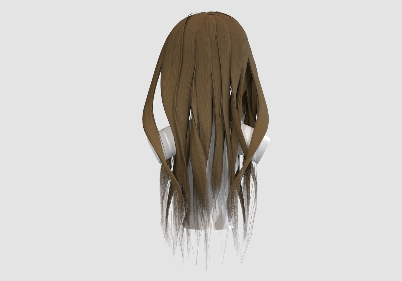 3D messy cartoon hairstyle model - TurboSquid 1921566