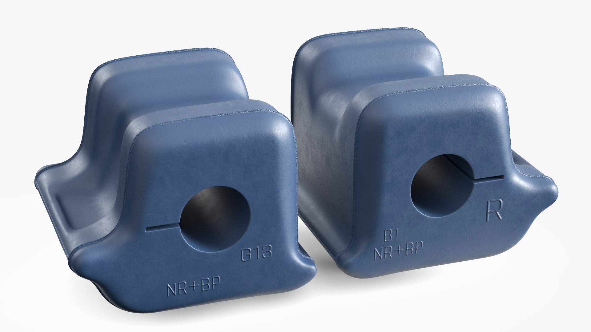 3D Blue Left And Right Stabilizer Bushings - TurboSquid 2405688