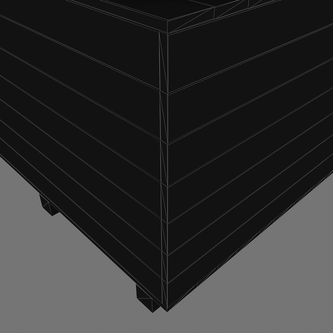 3d Stacked Crates Model