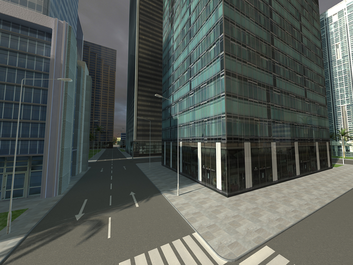 3d model city skyscraper buildings