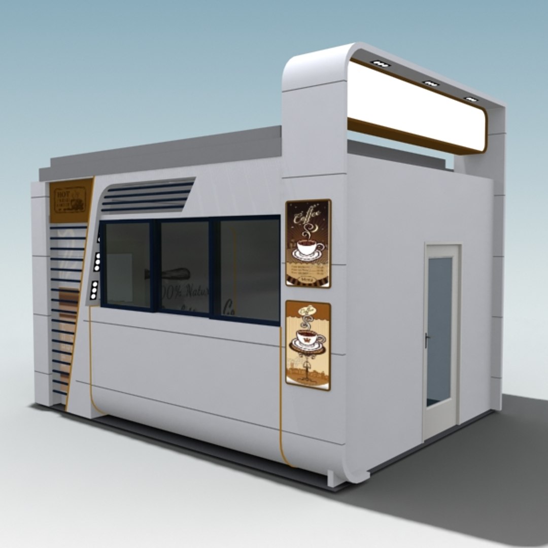 Coffee Drive-through 3d Model